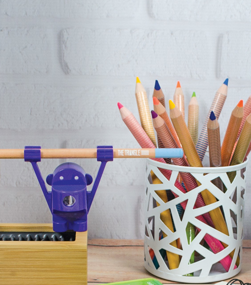 This fun pencil sharpener doesn't monkey around.