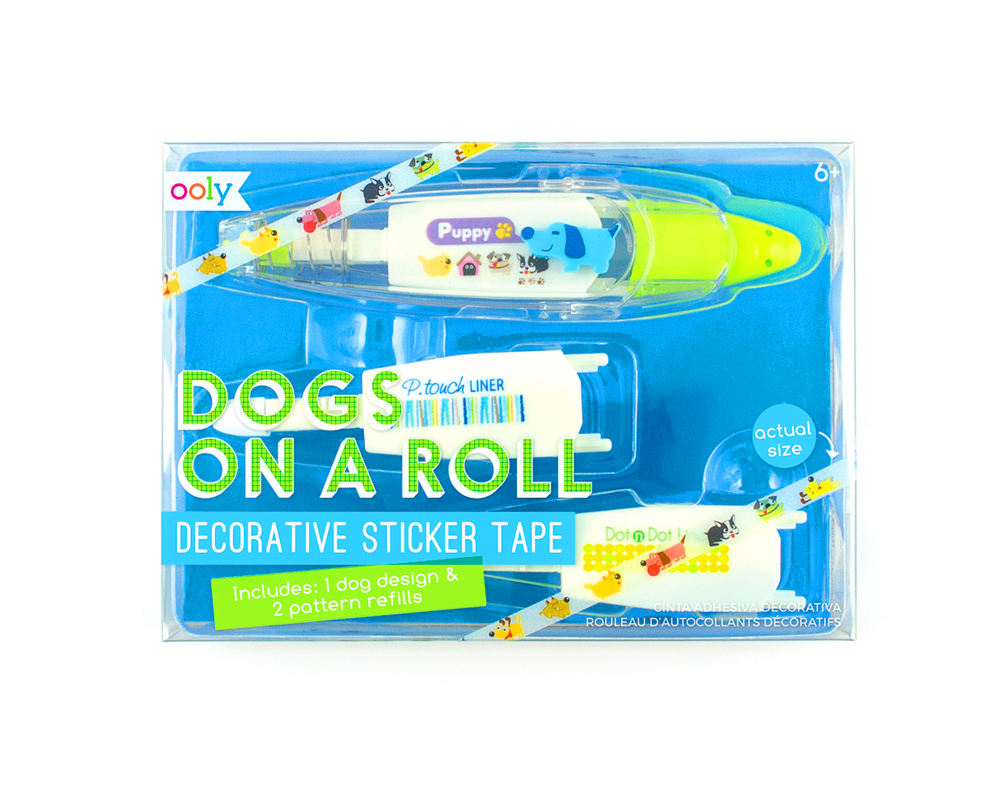 Use Dogs On A Roll Decorative Tape to mark your territory.