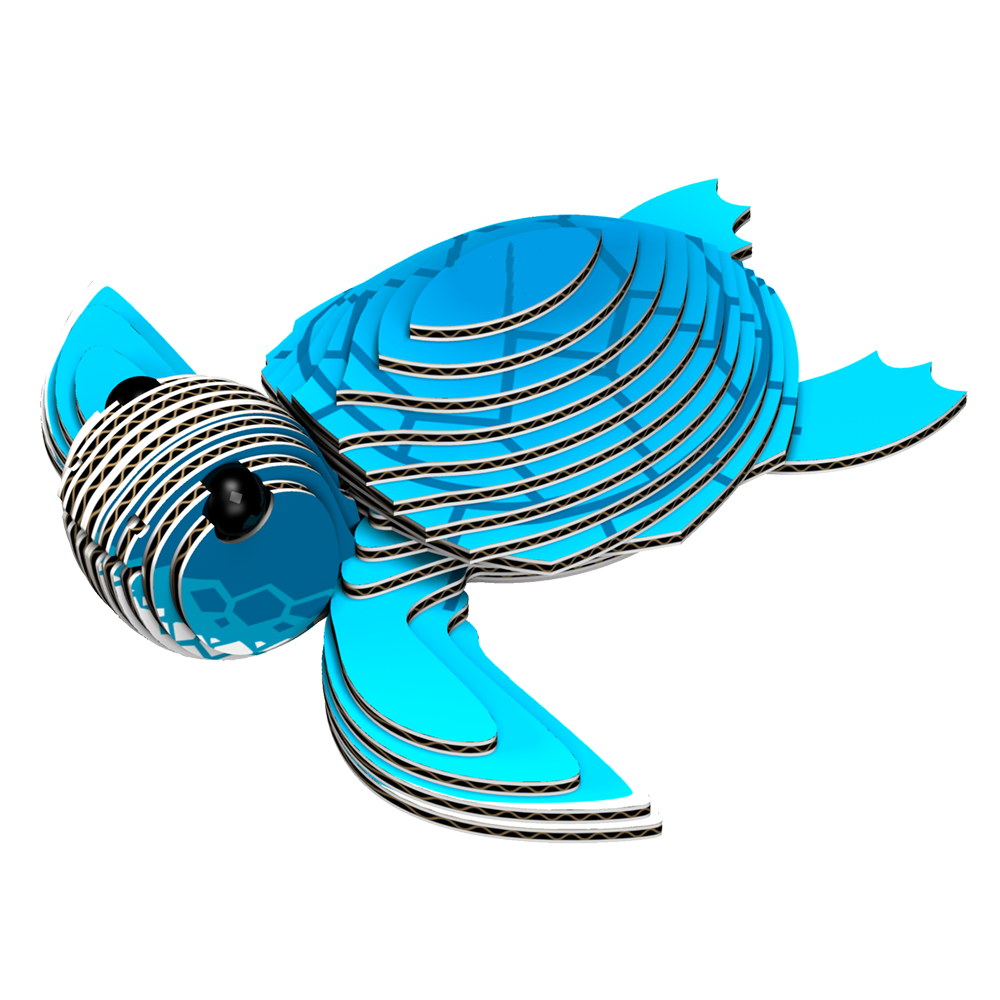 Cardboard Sea Turtle 3D puzzle
