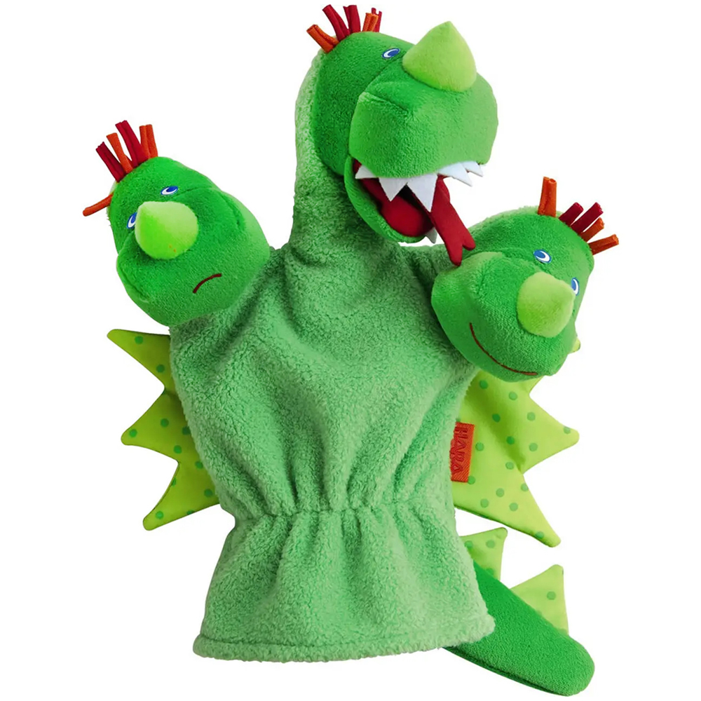 Three-headed dragon puppet