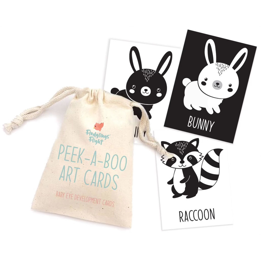 Cute Animal High Contrast Cards