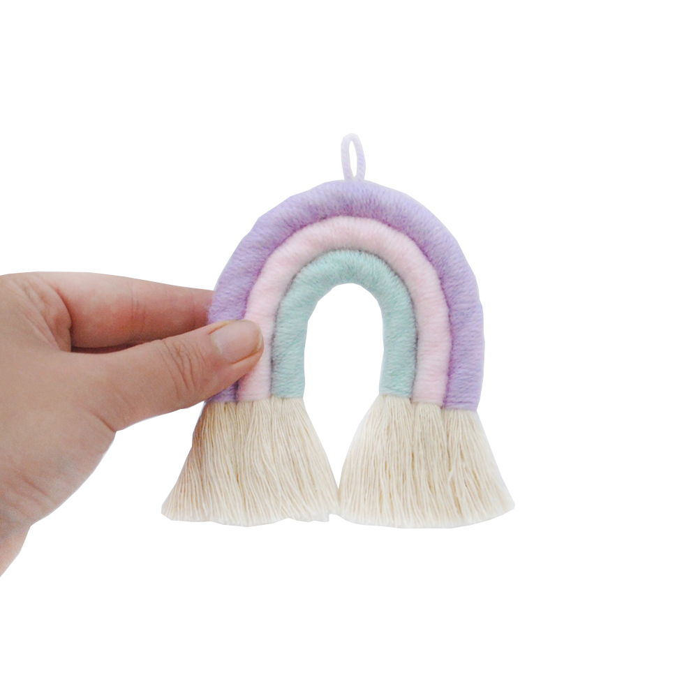 DIY pastel macrame rainbow kit