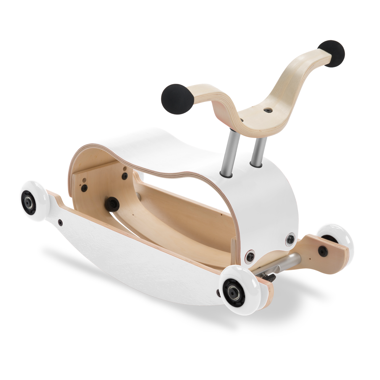 3 in 1 Baby white walker, rocker and ride on bike