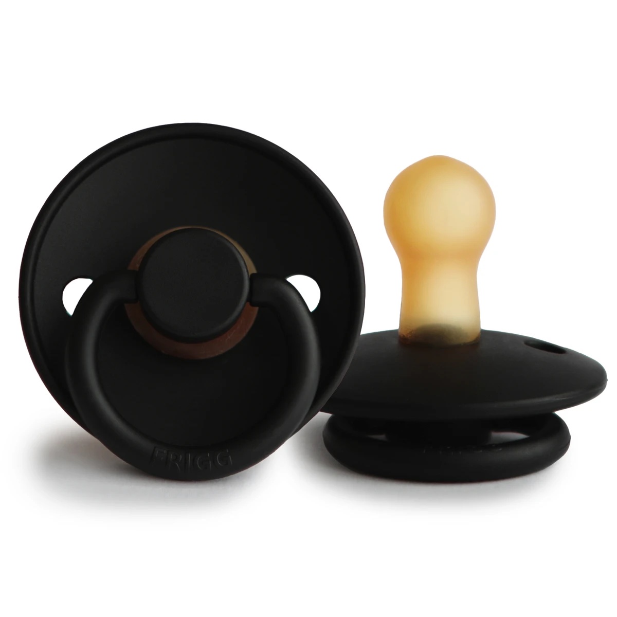 Black natural rubber pacifier
