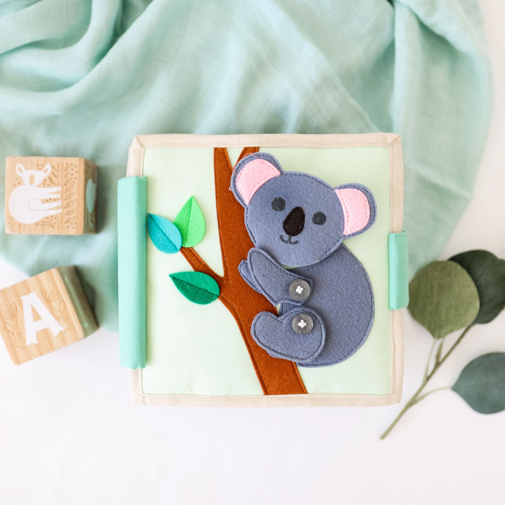 Fair-trade counting mini felt busy book