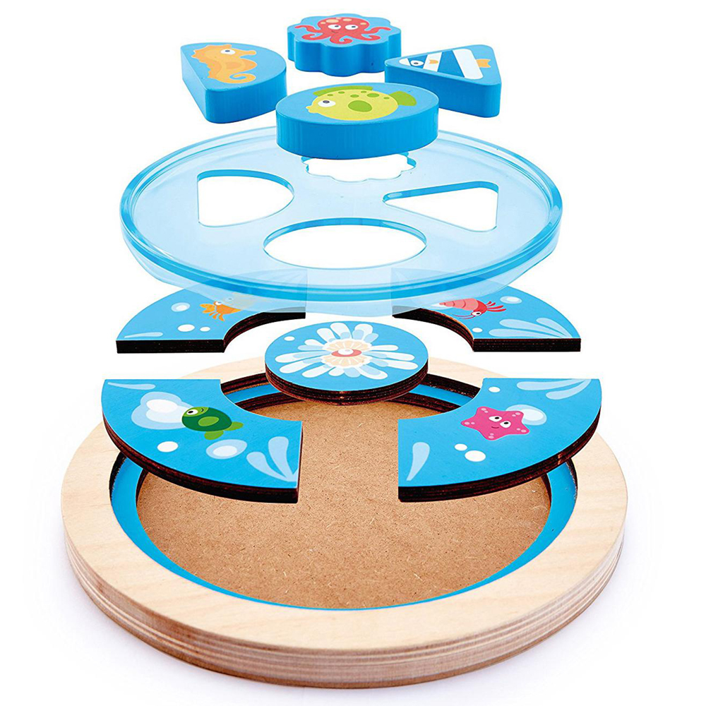 Sea Creature Wooden Layered Puzzle