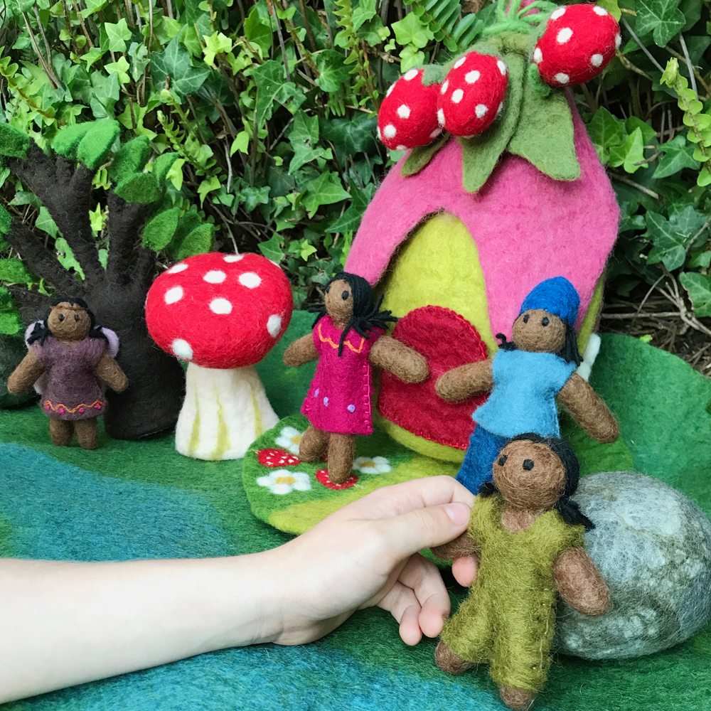 Waldorf Wool Forest Elves