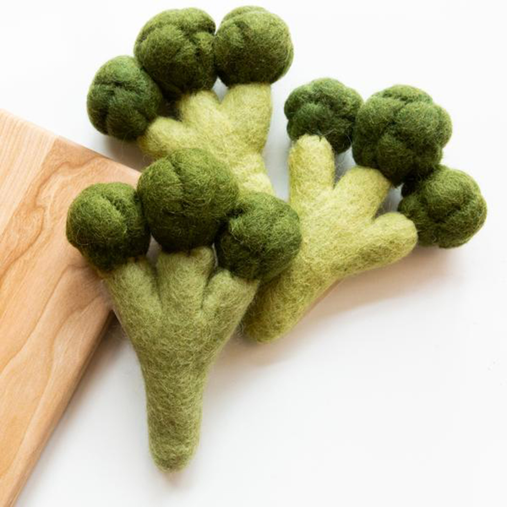 Fair trade felt broccoli